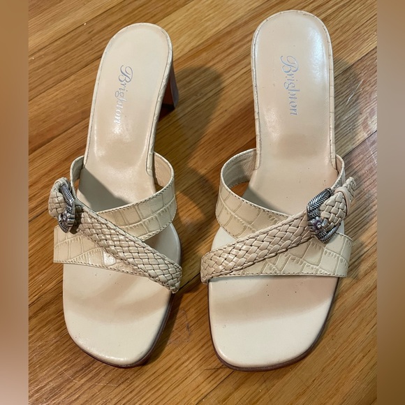 Brighton | Shoes | Brighton Sandal Tatum Leather Silver Buckle Animal ...